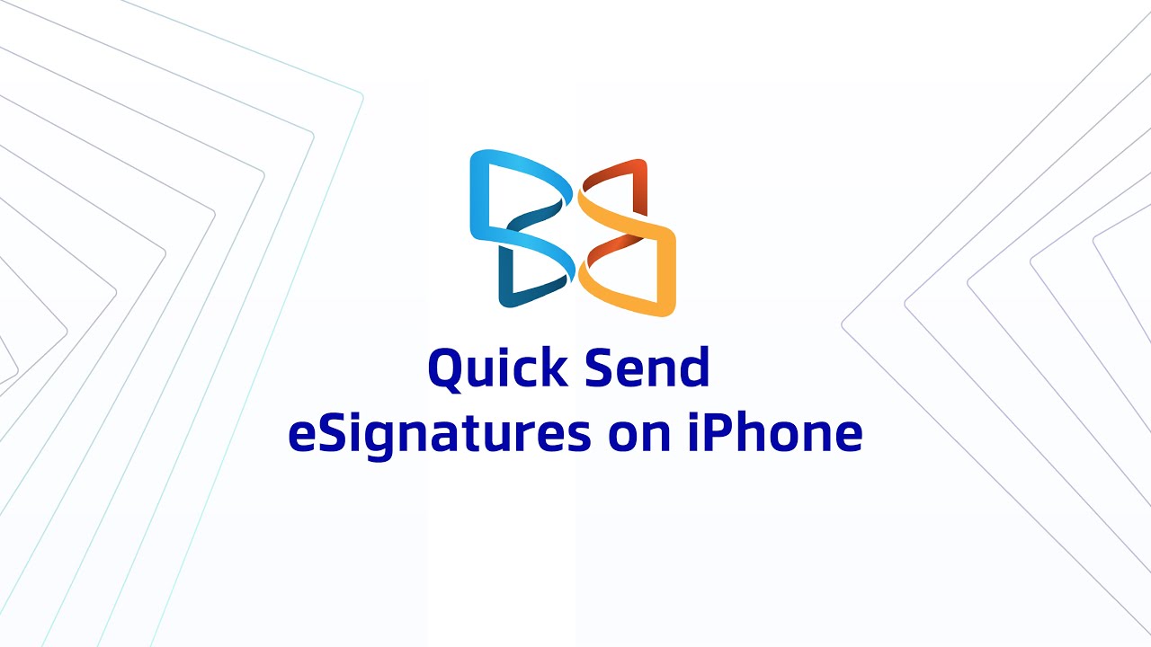 Quick Sending eSignatures on iPhone | Xodo Mobile - YouTube