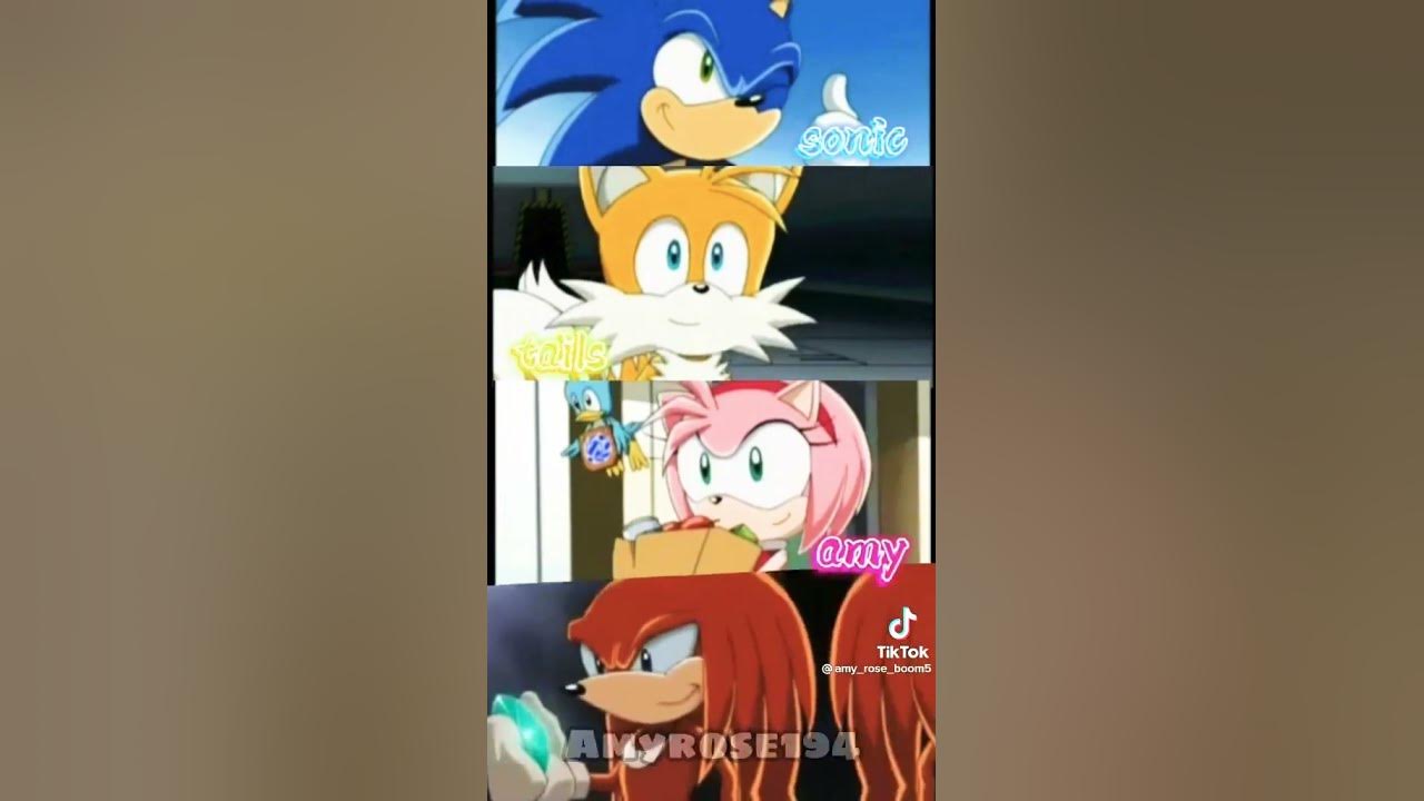 With The Soinc💙 Tails💛 Amy💓 Knxckles Youtube