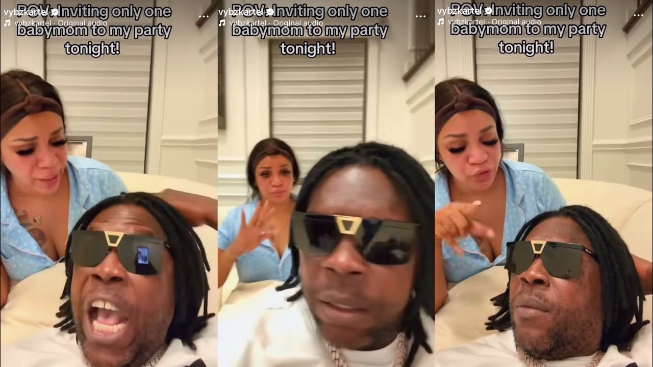 VYBZ KARTEL INVITE ONLY 1 OF HIS BANYMOM TO HIS PARTY OMG SHERIKA HIS ...