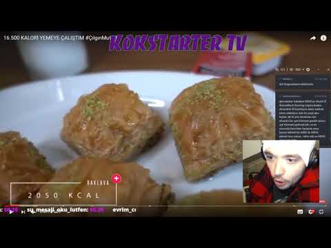 YorekoK - Enes Baturun 16.500 Kalori Yeme Videosunu İzliyor