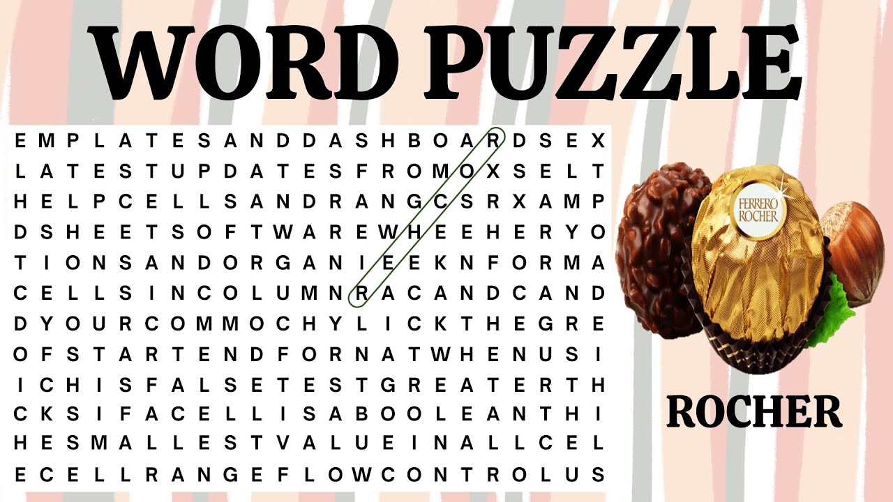 🎉 WORD FINDER CHALLENGE: Can You Spot All the Chocolates? 🍫🧠 | Ultimate ...