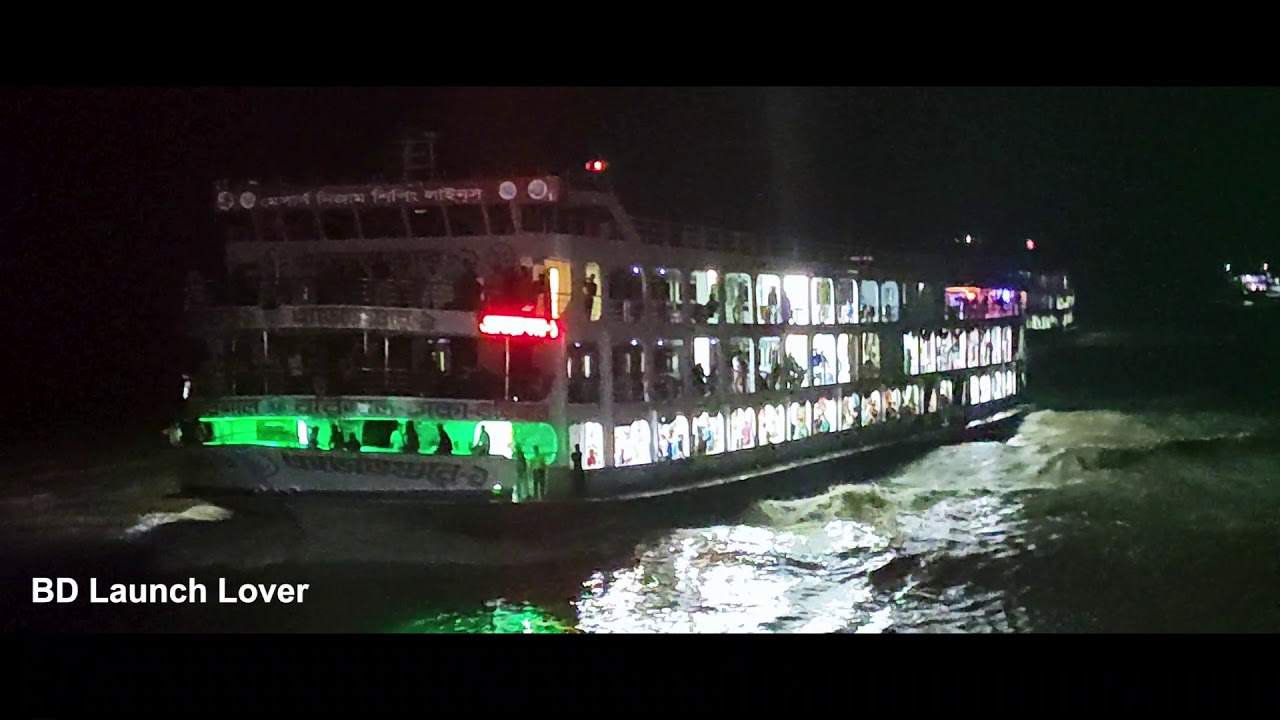 জোৎস্না রাতে গতি তারকাদের দেখা | Barisal Launch Race Video BD | BD Launch Lover - YouTube