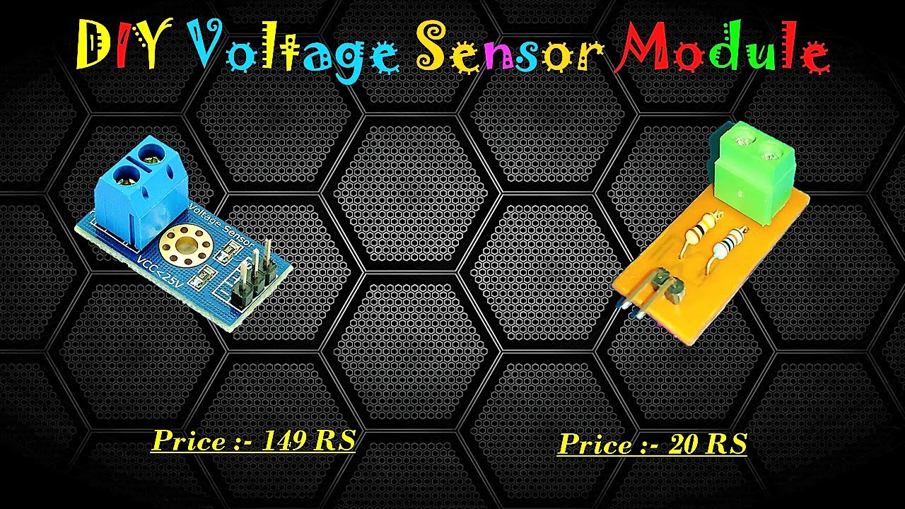 Diy Voltage Sensor Module By Technoesolution Diy Sensor Youtube