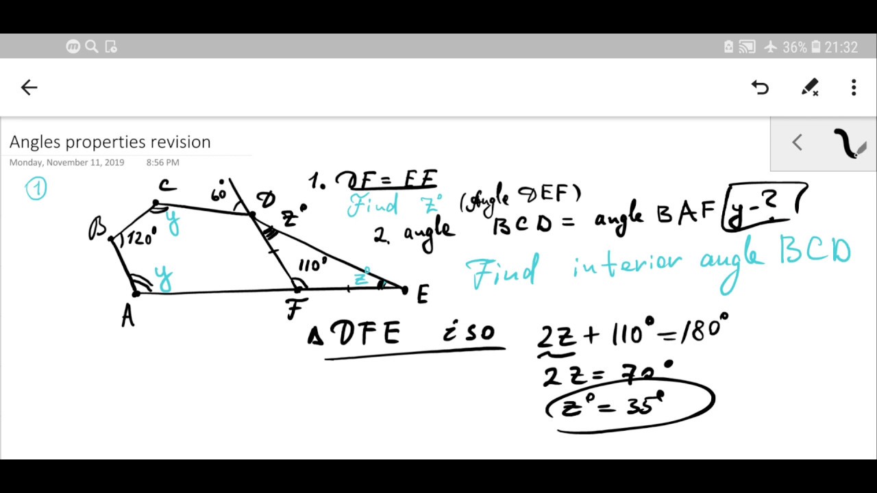 GCSE Maths Revision 1 | Angles properties | Angle problems and ...