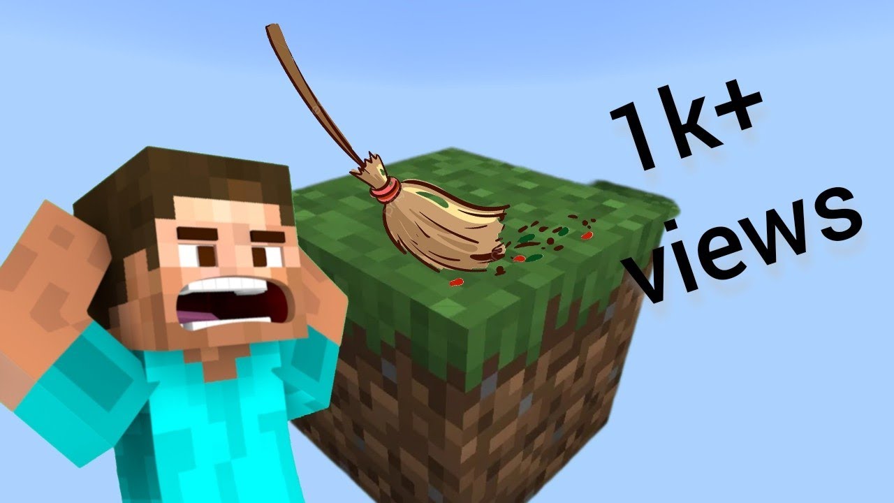 Minecraft, but one block Survival series|| cleaning on one block - YouTube