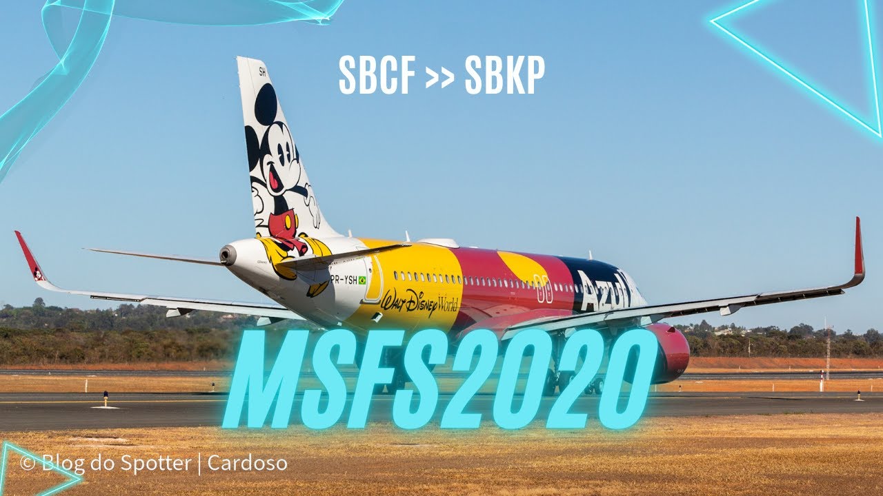 CONFINS - CAMPINAS | MICKEY MOUSE NAS NUVENS | AIRBUS A320 NEO | AZUL ...