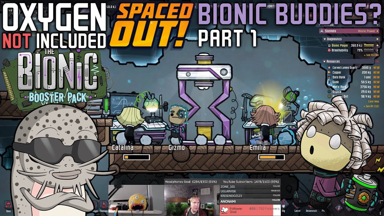 Bionic Booster Pack Test Run! Part 1: Time To Chip In (ONI: Spaced Out ...