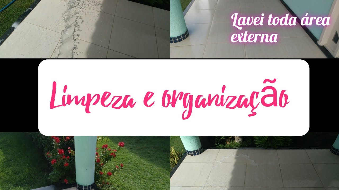 # vlog: Lavando toda área externa + Limpeza e cuidado - YouTube