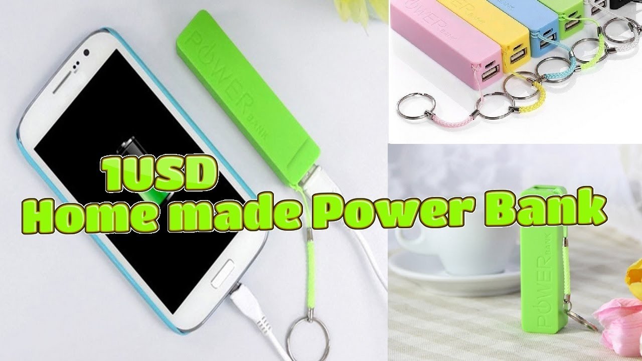 How to make mini power bank at home - Only 1 USD - YouTube