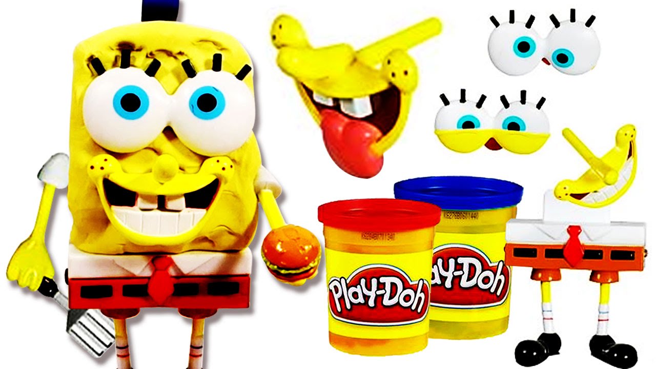 PlayDoh Sponge Bob Mix n Match Set - НАБОР ИЗ ПЛАСТИЛИНА «ГУБКА БОБ ...