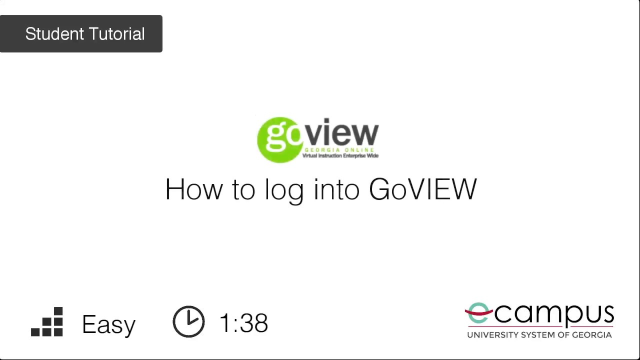 Logging into GoVIEW - YouTube