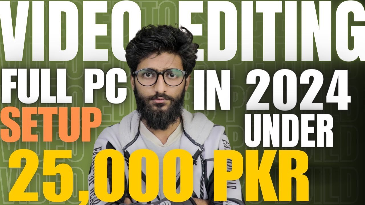 Full PC Setup with IPS Monitor Beginners Premiere Pro Video Editing ...