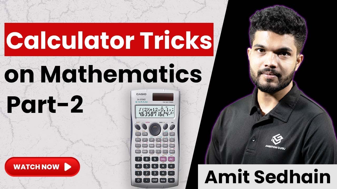 Calculator Tricks On Mathematics part 2 | Engineering Entrance ...