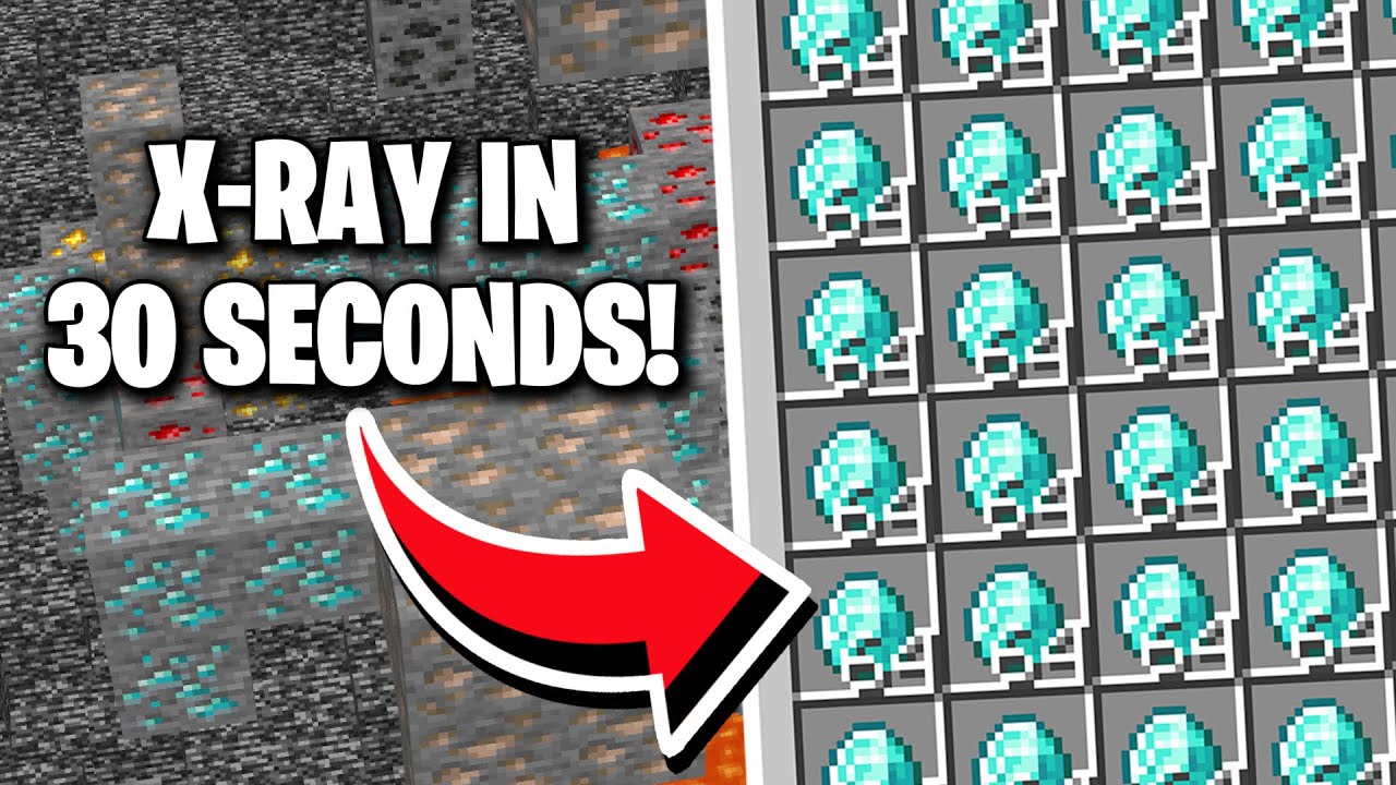 X-RAY TEXTURE PACK WORKING on Minecraft Bedrock (IOS, ANDROID, XBOX ...
