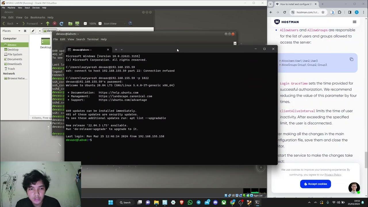Install SSH SEVER di linux ubuntu 20.04 [openssh] - YouTube