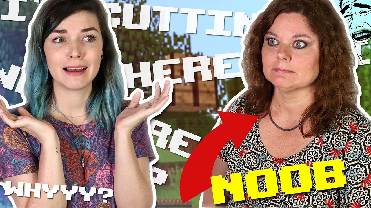 Teaching My Mom How to Play Minecraft! - YouTube