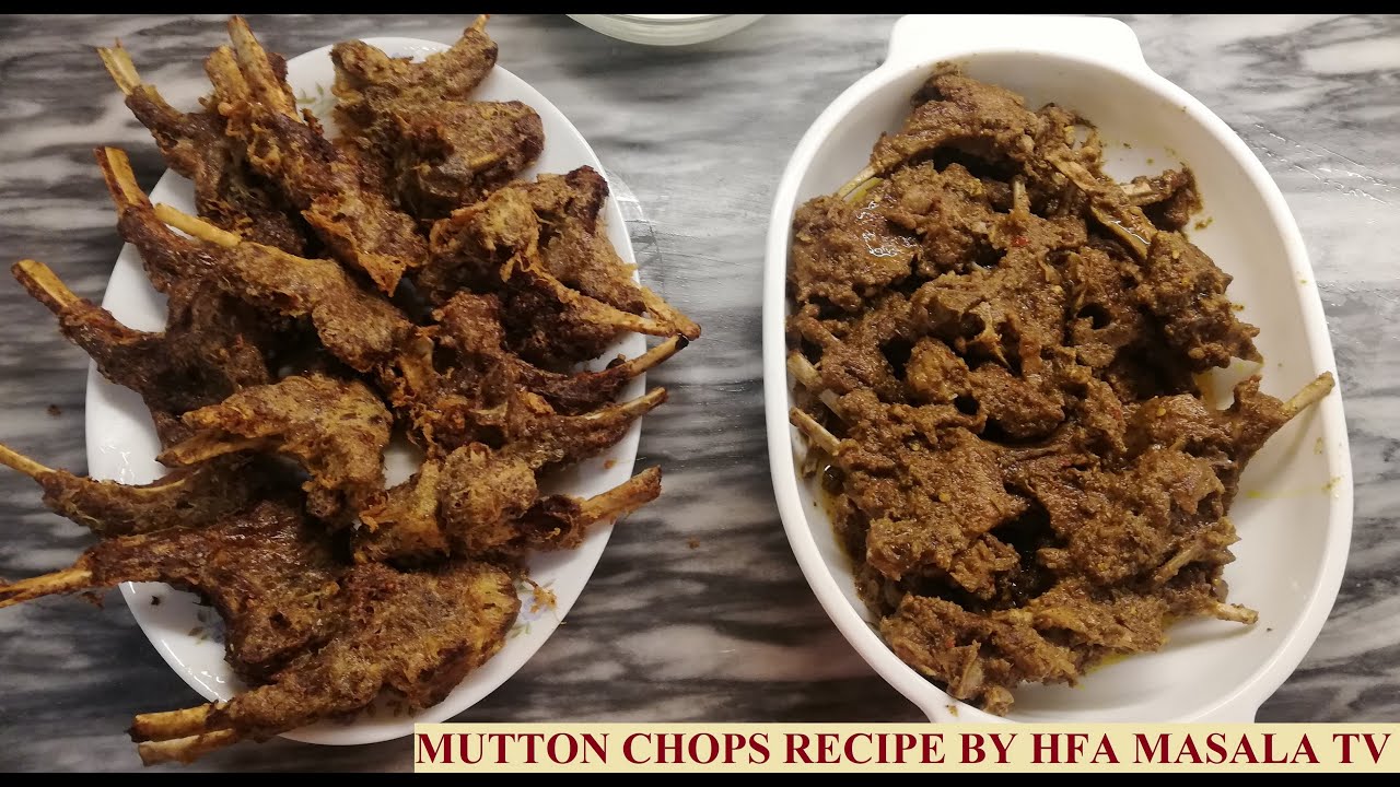 Mutton Chops Recipe (Fry & Smoky) by HFA Masala | Mutton Chops Tasty ...