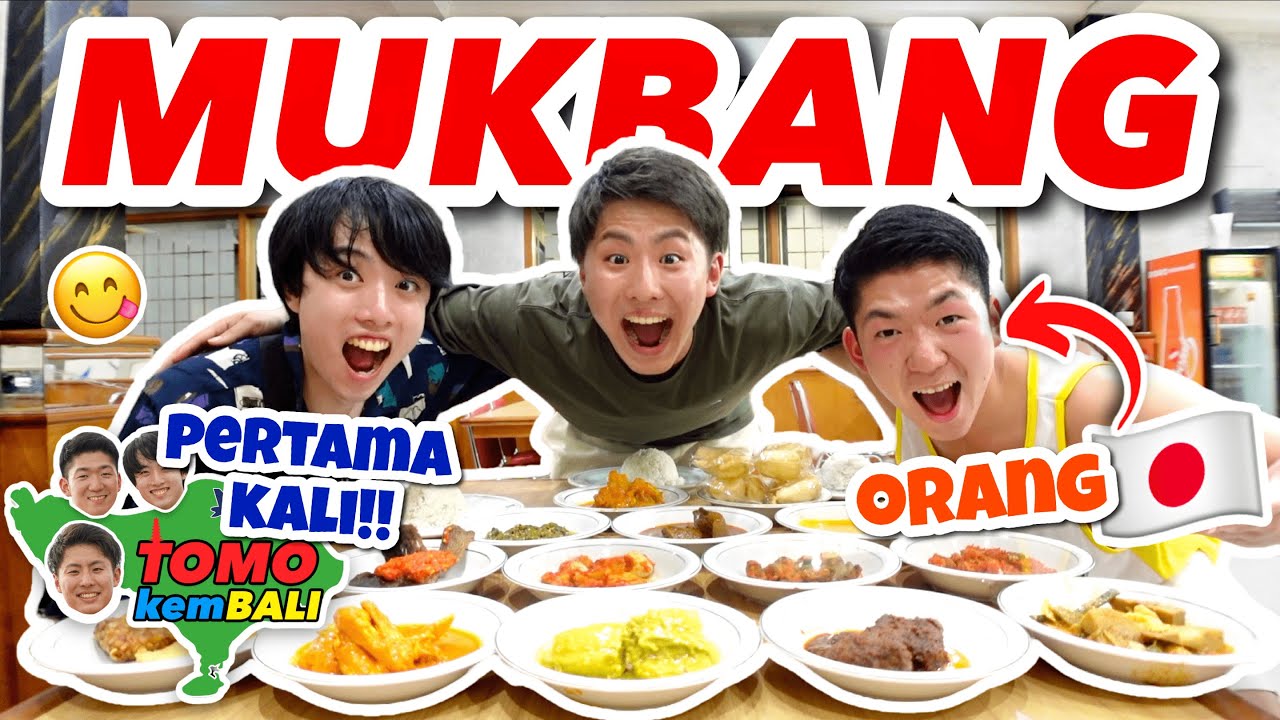 MUKBANG! ORANG JEPANG PERTAMA KALI MUKBANG NASI PADANG DI INDONESIA!! # ...
