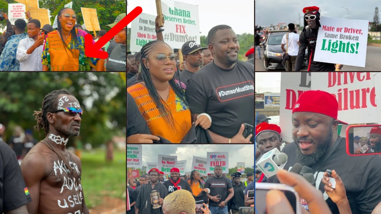 Heavily Pregnant Yvonne Nelson, John Dumelo at the Dumsor Must Stop ...