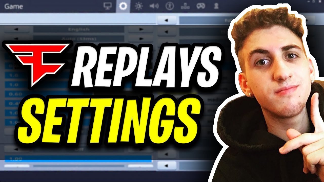 FaZe Replays Fortnite Settings and Keybinds (Fortnite Pro Player) - YouTube