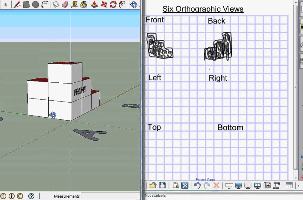 Orthographic Views of a Block Drawing (6.1) - YouTube