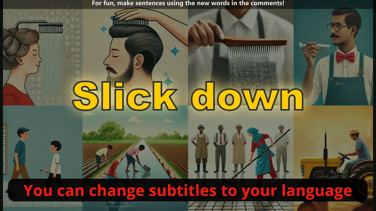 Slick down meaning with 5 examples - YouTube