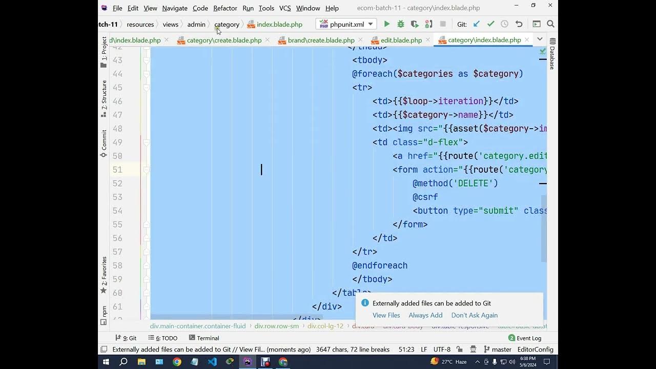 Web Design & Development Using PHP Laravel & JavaScript VueJS Day 33 - YouTube