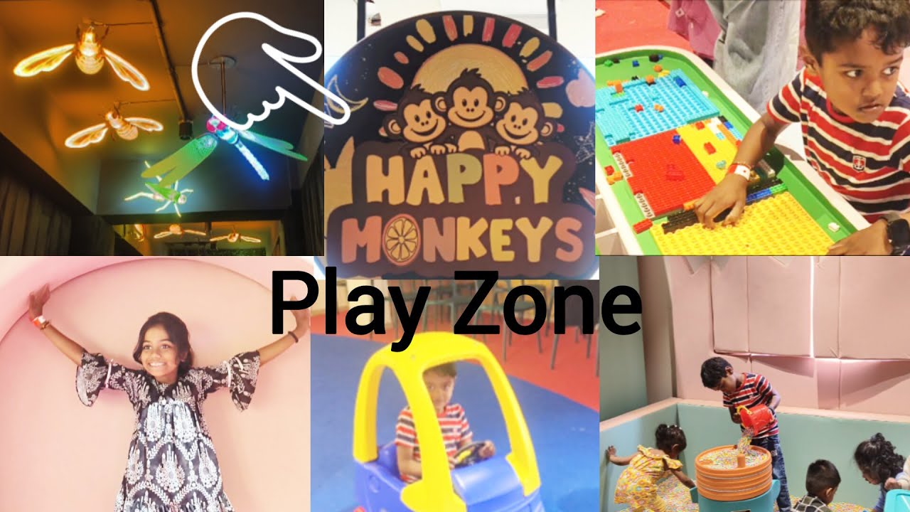 Kids Play Time | Happy Monkeys | #playstation #stressbuster #playzone # ...