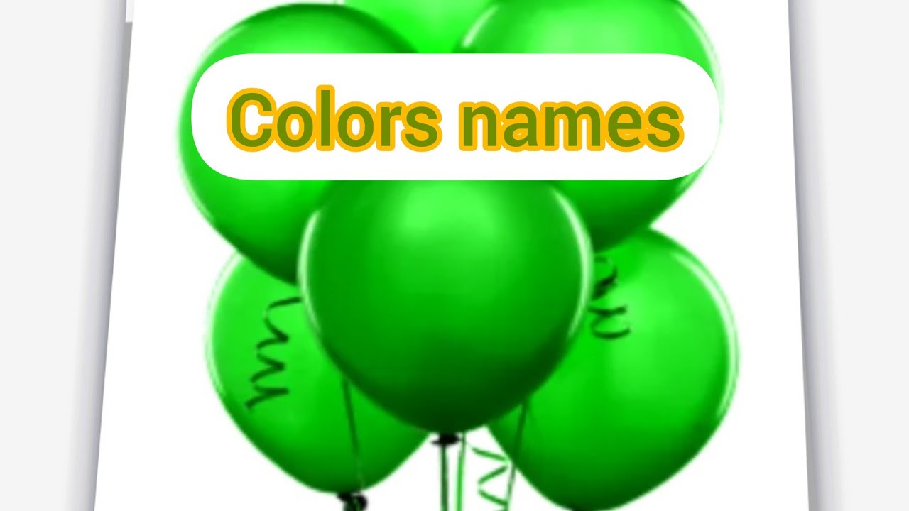  Colors Names YouTube