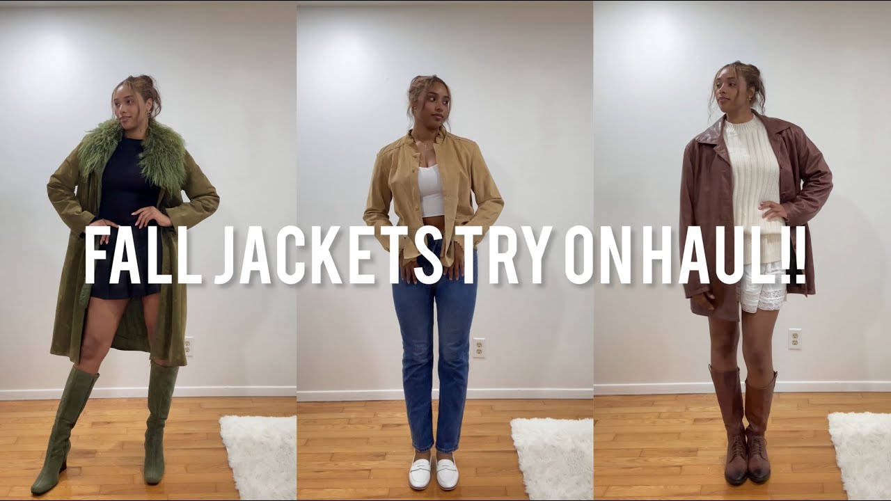 FALL JACKETS TRY ON HAUL!! - YouTube