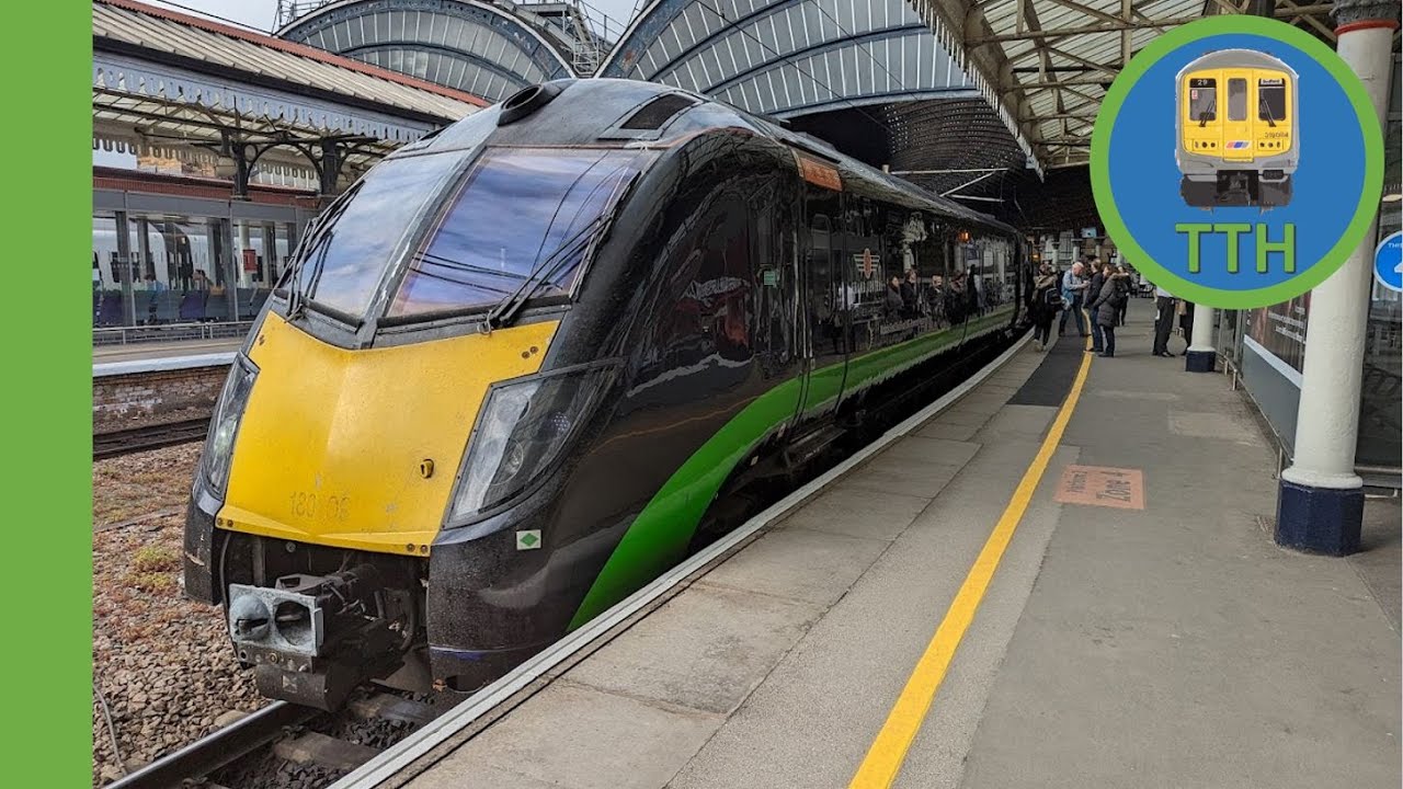 Class 180 departs York - YouTube