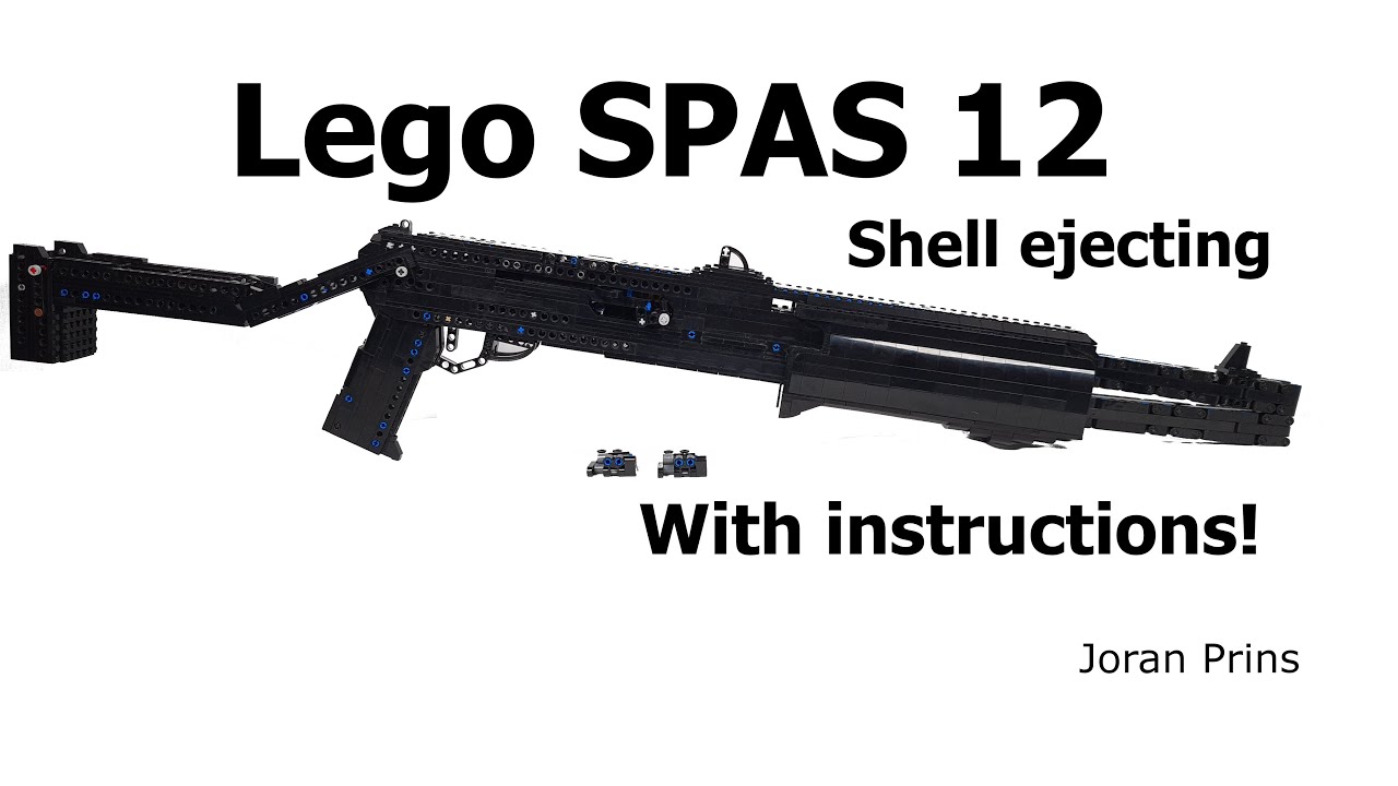 Lego shell ejecting shotgun (SPAS12) + mechanism | #lbc500subscontest ...