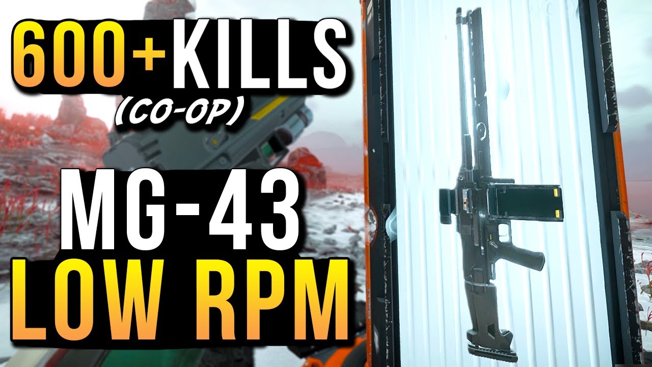 Helldivers 2 | Lowest Fire Rate MG-43 - Gameplay Hardest Difficulty (No ...