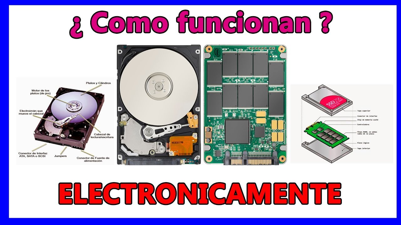 COMO FUNCIONA un SSD y un HDD electronicamente y diferencia con los SSD ...