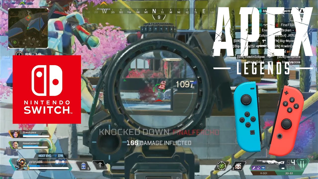 Apex Legends Season 12 on Nintendo Switch with Joy - Cons and Gyro ...