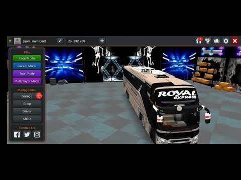 Bus simulator indonesia bd map  ll RoyAL bus skin
