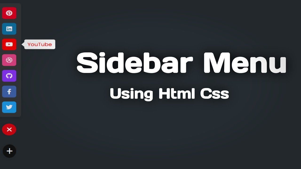 Side Emnu Navbar Html Css Mayan Coding Youtube 5105