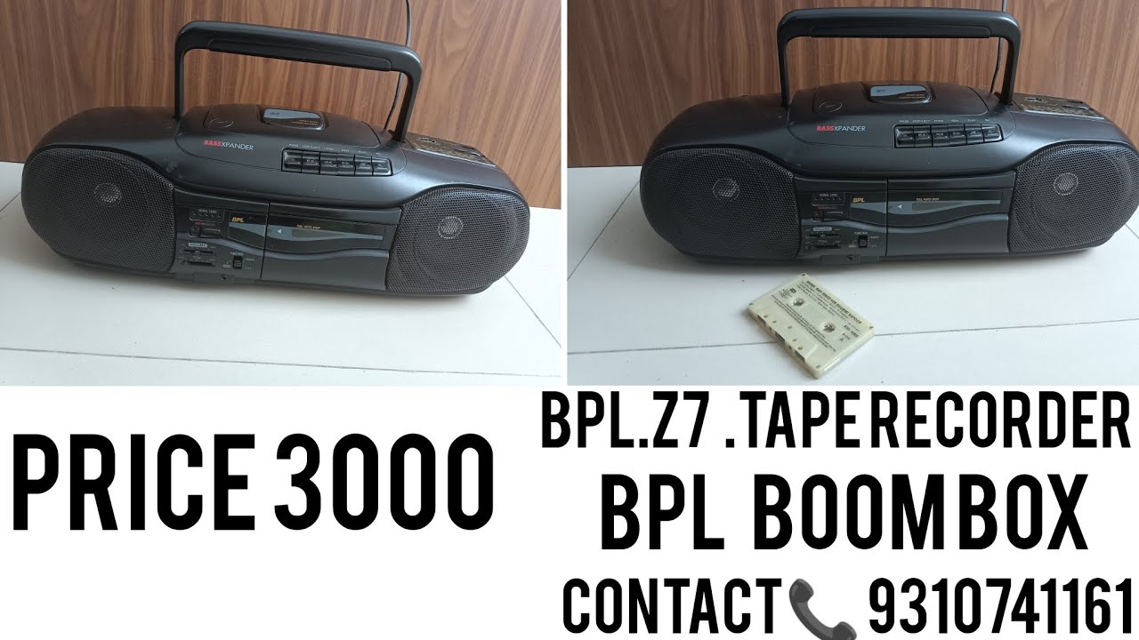 (sold) PRICE 3000 (9310741161) BPL Z7 2 IN 1 TAPE RECORDER - YouTube