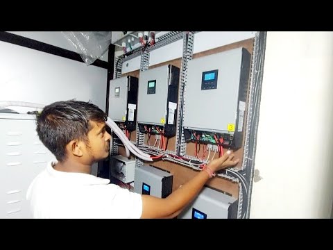 25 kw solar system Lithium battery Bank installation in hospital ...