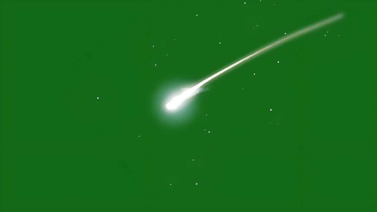 Free green screen - shooting star meteor rain | Shooting star green ...