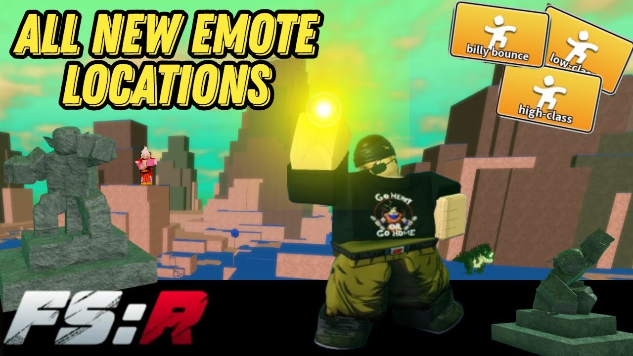 All Hidden Emotes on Namek| Final Stand: Remastered - YouTube