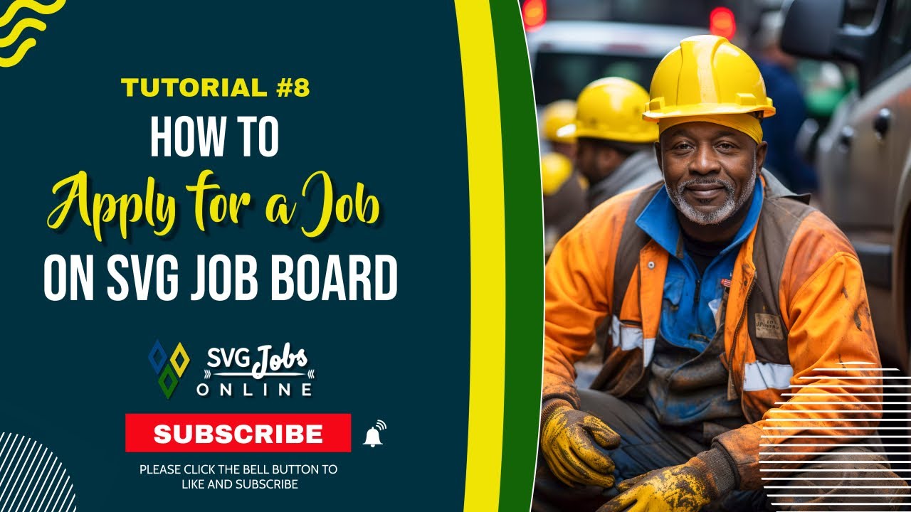 TUTORIAL 8 How to Apply for a Job on SVG Jobs Online - YouTube