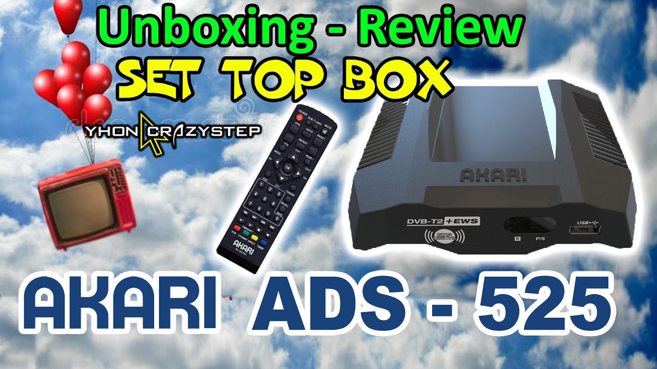 SET TOP BOX AKARI ADS 525 TV DIGITAL UNBOXING - REVIEW BEDAH FITUR ...