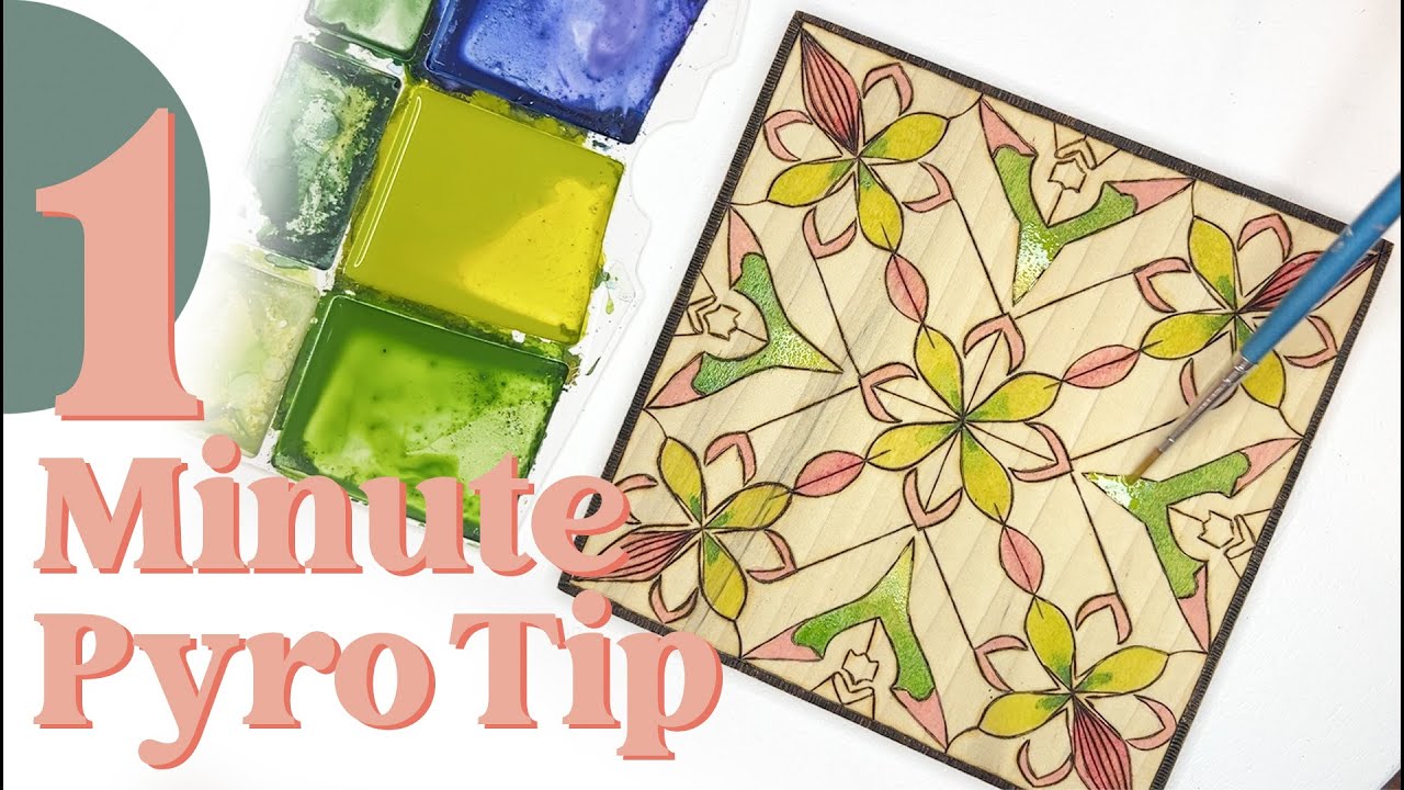 Tips for adding color to pyrography | Color on Wood Burns | Add Color ...