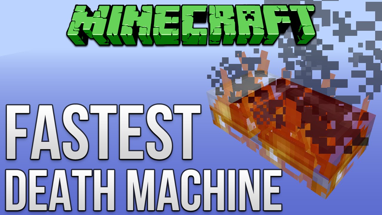 Minecraft: Fastest Death Machine (No Redstone) Tutorial - YouTube