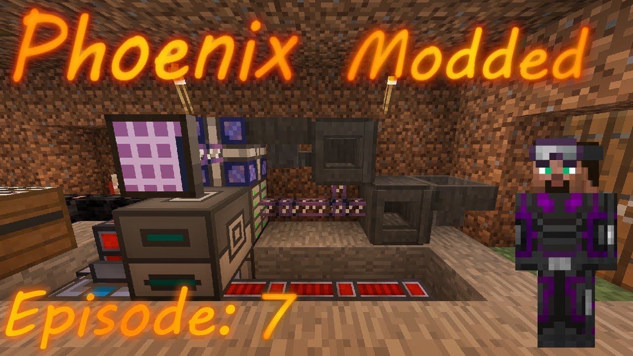 Minecraft: Phoenix Modded Survival Ep.7: AE and RF - YouTube