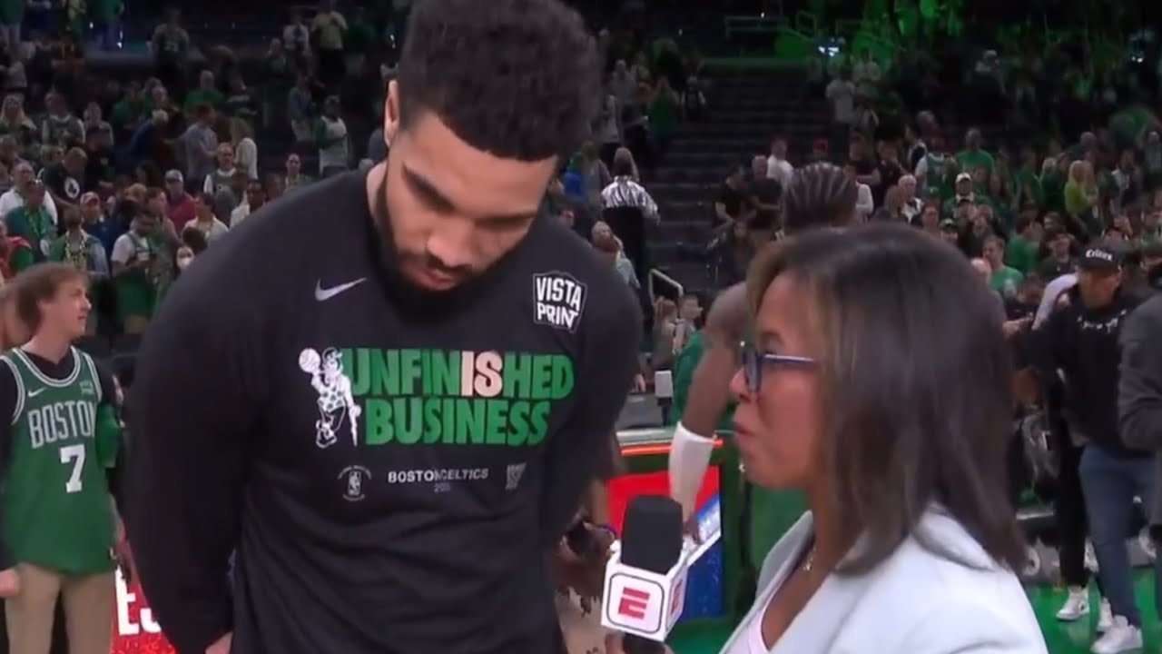 Jayson Tatum NBA On ABC Postgame Interview | 76ers vs Celtics Game 7 ...