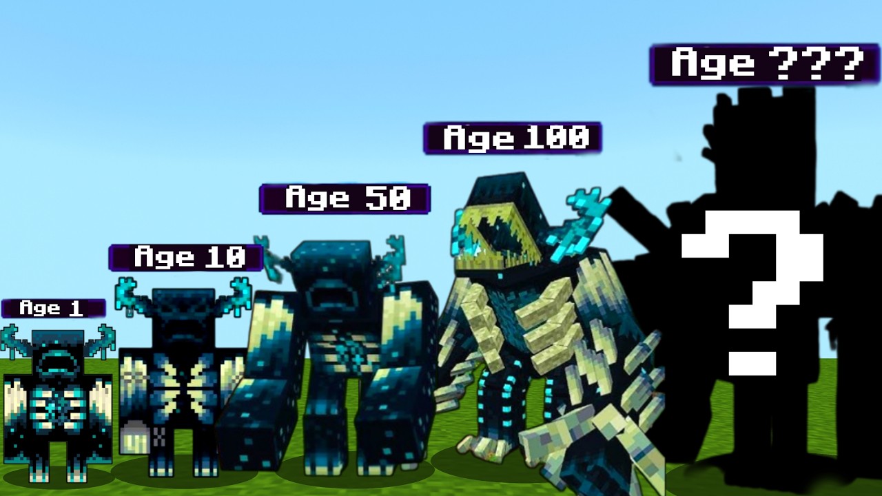 Warden Evolution in Minecraft – Age 1 Starter to Max Age 1000 Beast ...