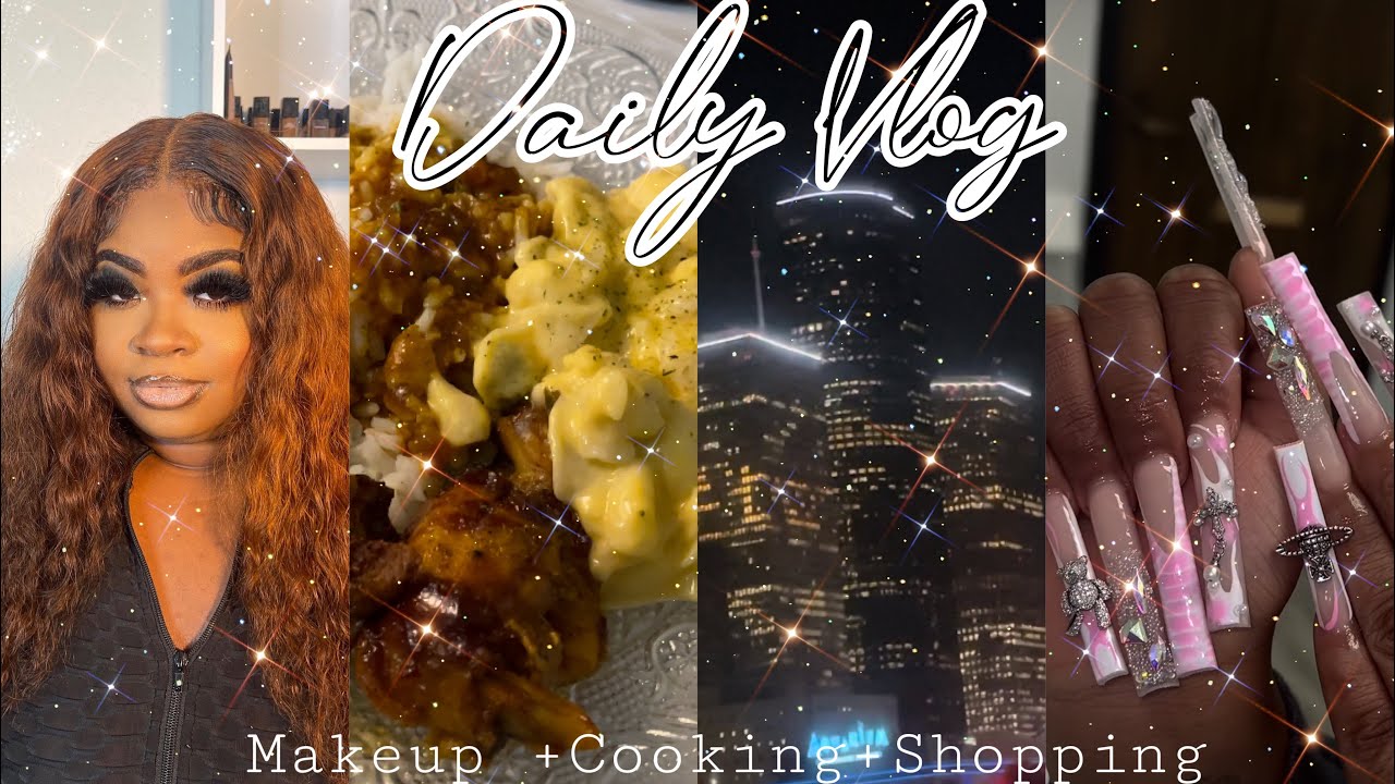 DAiLY VLOG | MAKEUP+COOKING+SHOPPING”+COME RIDE WITH ME!!!!!!!!!! - YouTube