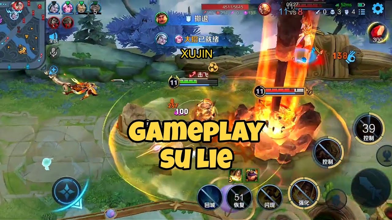 Gameplay Su Lie Honor Of Kings Hero Global China Server Skill Combo ...